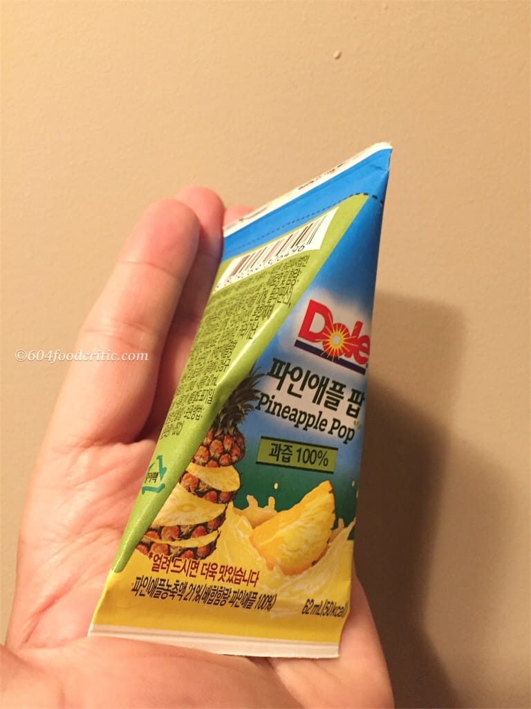 Dole Pineapple Pop, Healthy Popsicle - 604 Food Critic