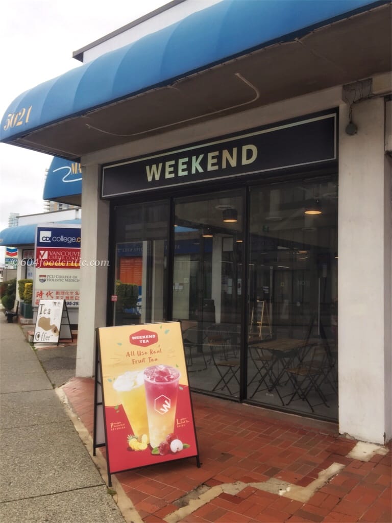 Weekend Tea, a bubble tea shop in Burnaby - 604 Food Critic